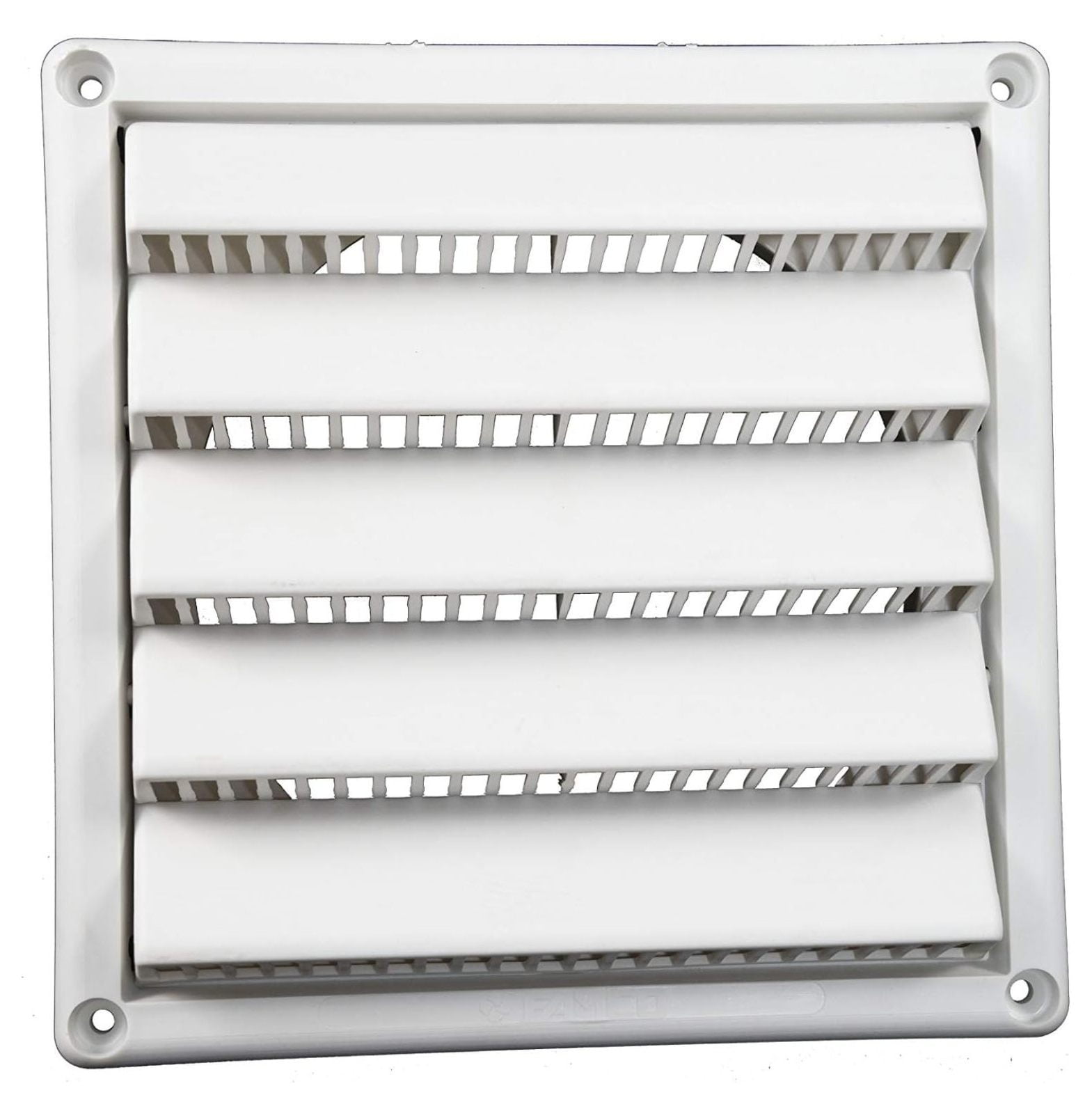 Plastic Wall Vent w/Fixed Louvers 6 Inch Pipe | for Intake and Exhaust ...