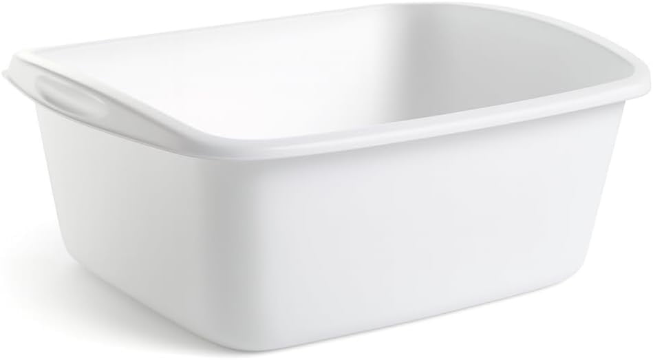 Plastic Wash Tub Dishpan Basin and Foot Bath for Soaking Feet, Laundry ...