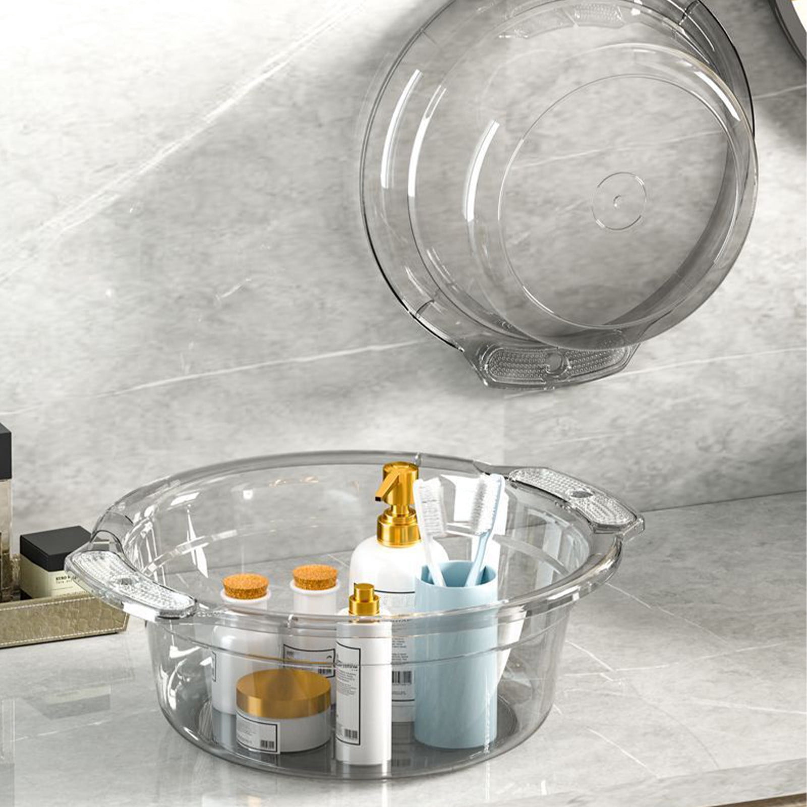 Plastic Wash Tub Dishpan Basin and Foot Bath for Soaking Feet, Laundry ...