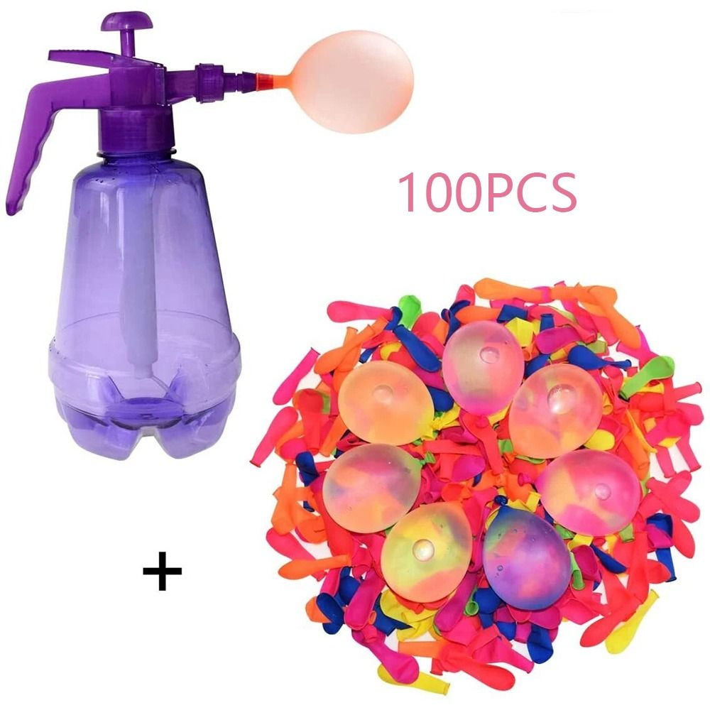 Plastic Water Balloon Pump Outdoor Toy Balloons Automatic knotting ...