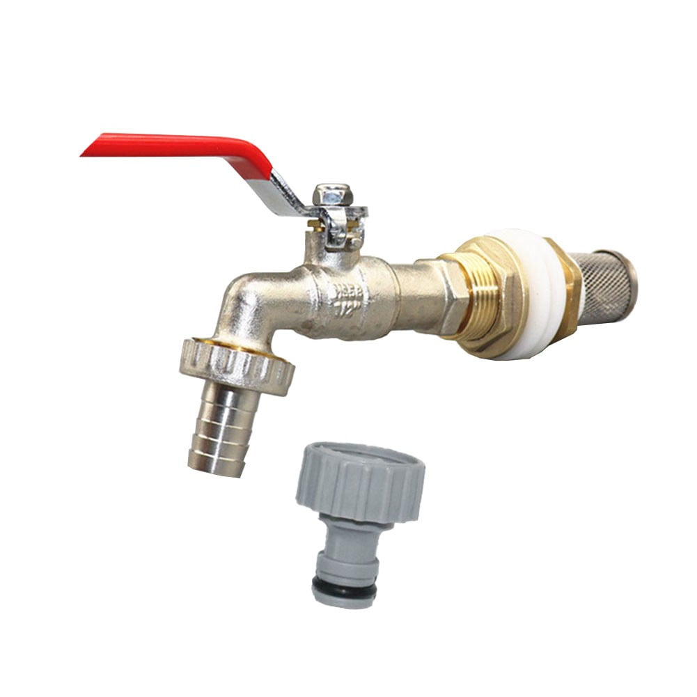 Plastic Water Bucket Adapter Filter Faucet 1/2 3/4 Inch Brass Base For ...