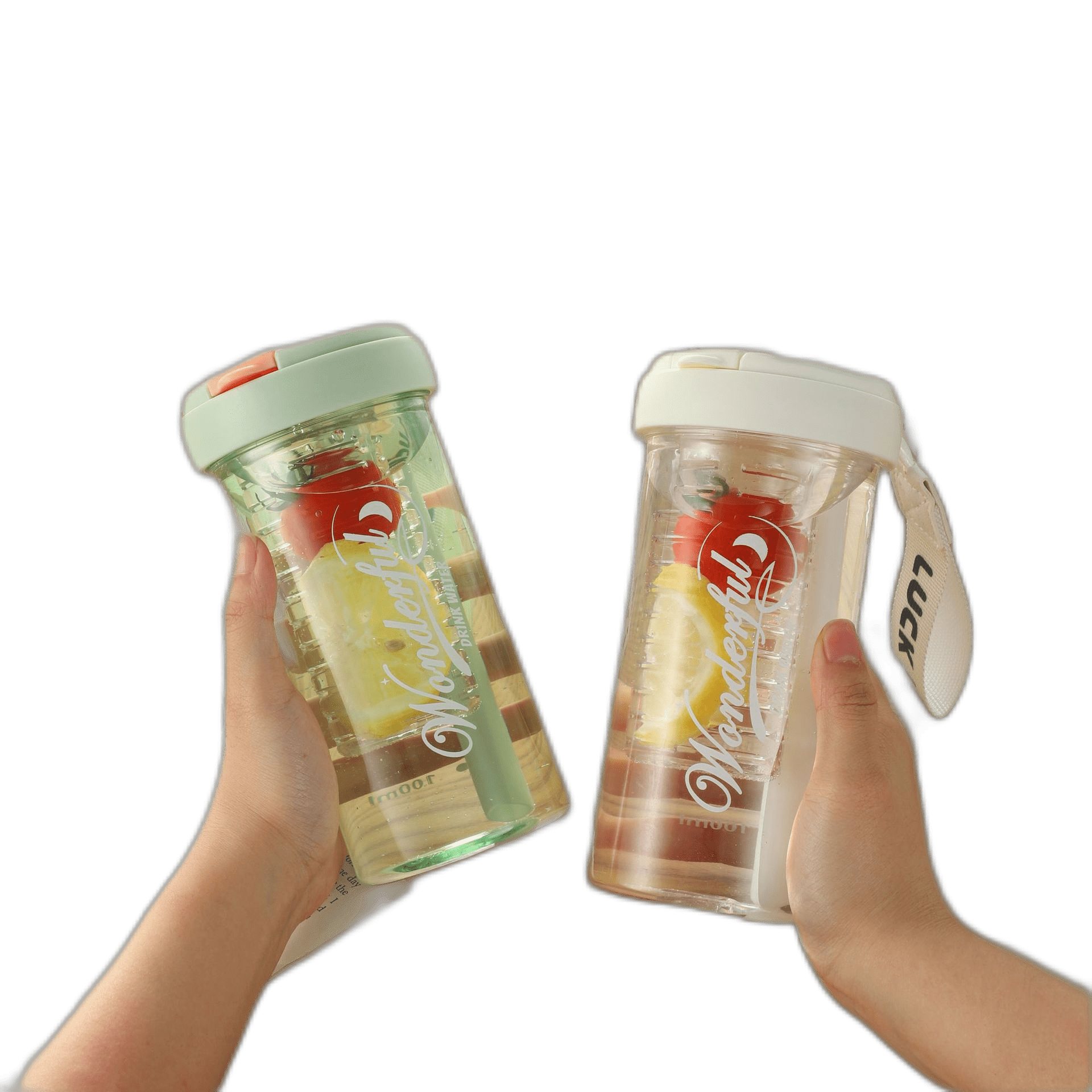 Plastic Water Cup Summer Large-Capacity Plastic Straw Cup Sports Water ...