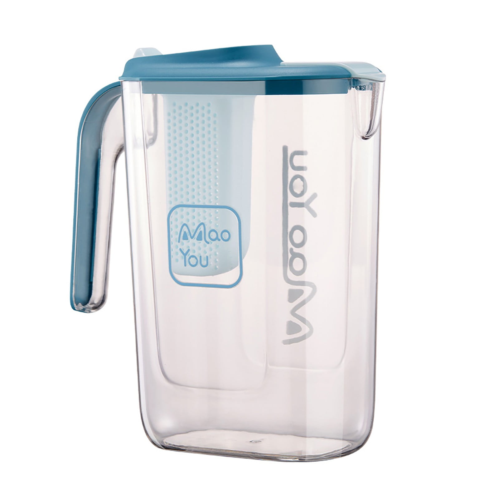 Plastic Water Pitcher with Lid, Ice Tea Pitcher for Fridge, Large ...