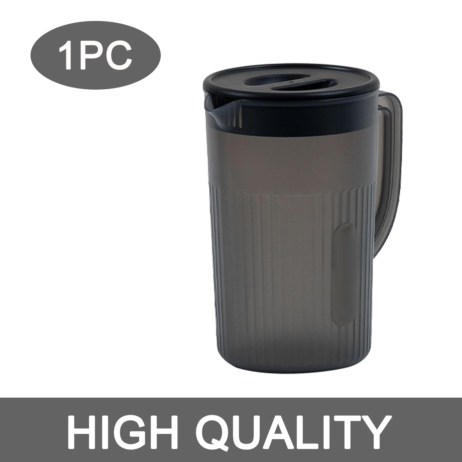 Plastic Water Pitchers with Lid for Drinks, Clear Water Carafe Jug ...