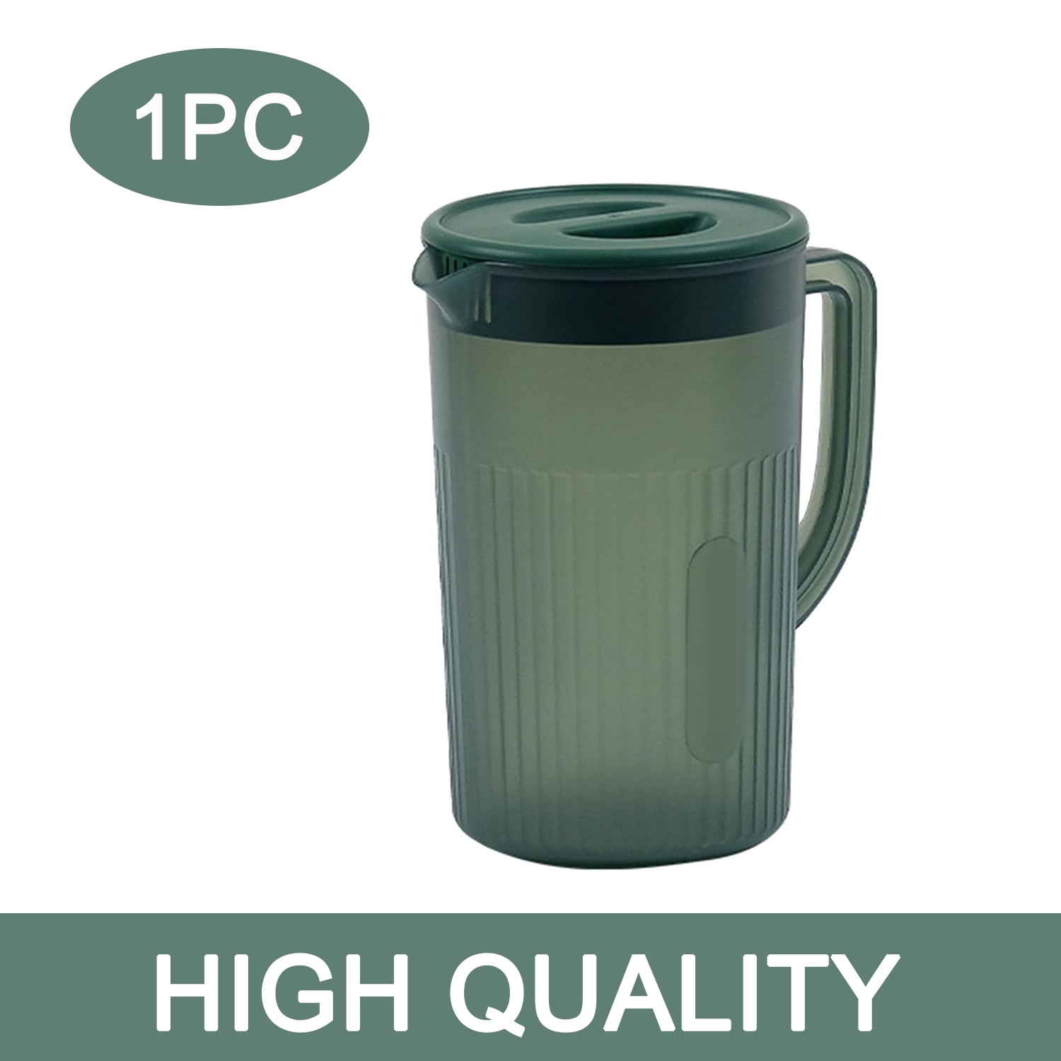 Plastic Water Pitchers with Lid for Drinks, Clear Water Carafe Jug ...