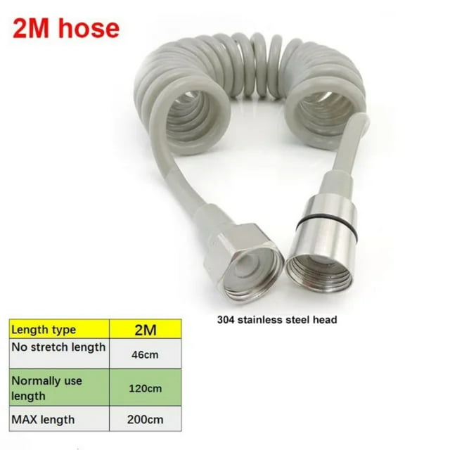 Plastic Water Toilet Bidet Sprayer Flexible Spring Shower Hose tube ...