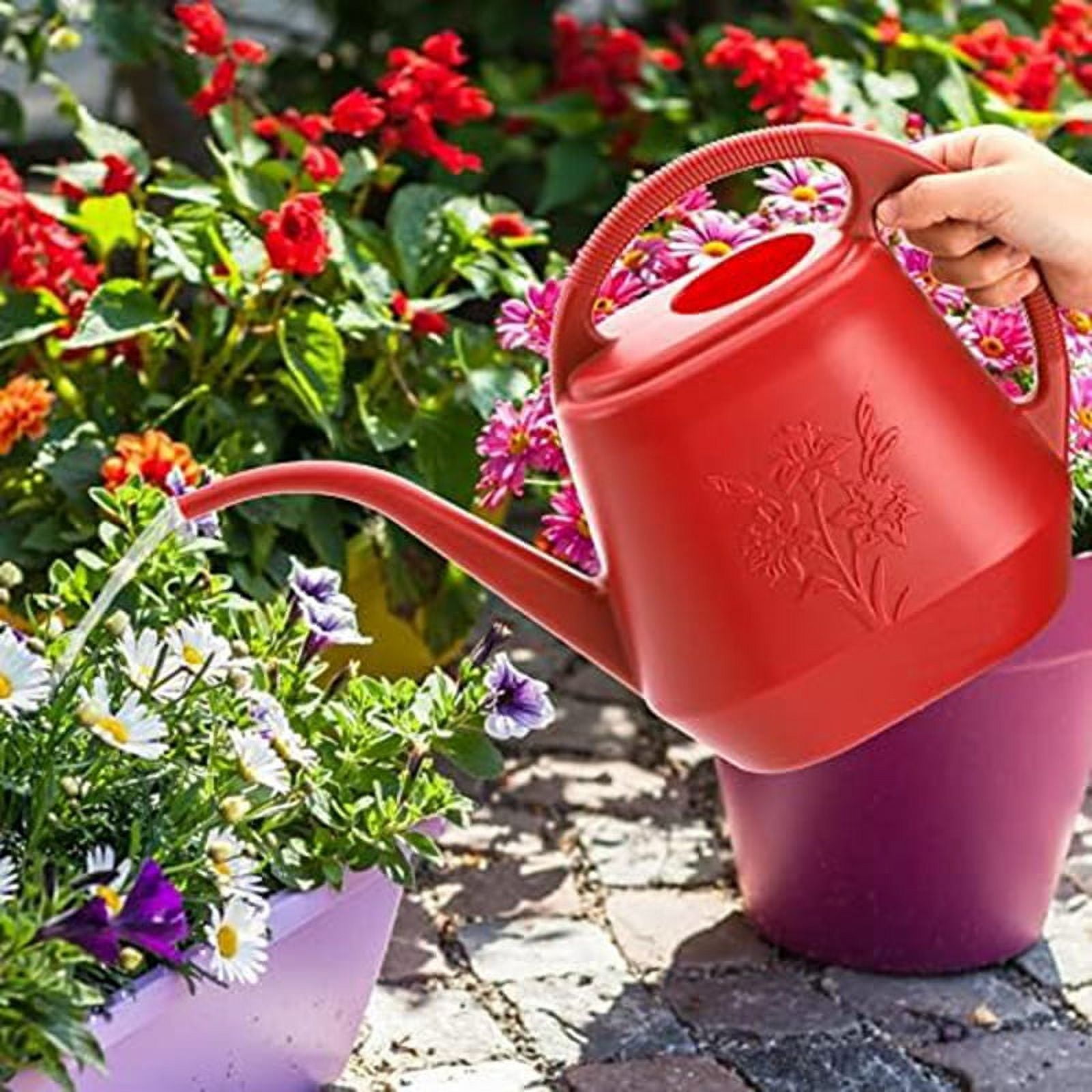 Plastic Watering Can with Comfortable Handle, Garden Cans Long Spout ...