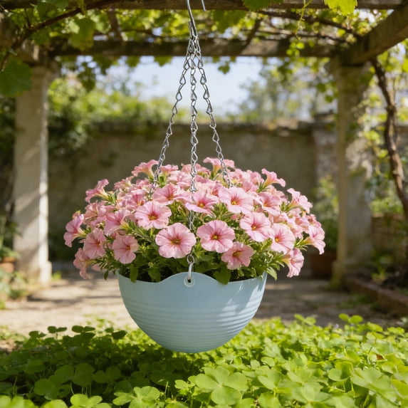 Plastic Watering Hanging Plantser, Multicolor Self‑Watering Hanging ...