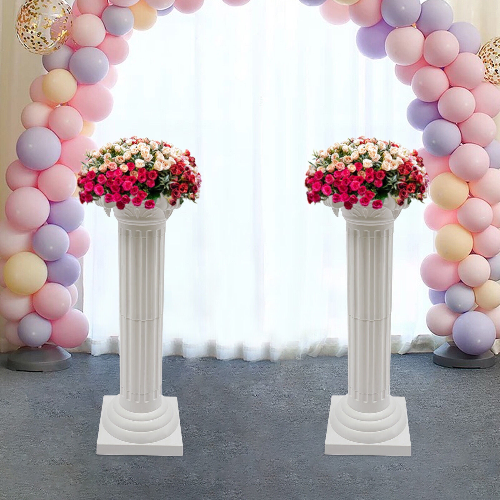 Plastic Wedding Landscaping Roman Pillar, Event Decorative Column 2PCS ...