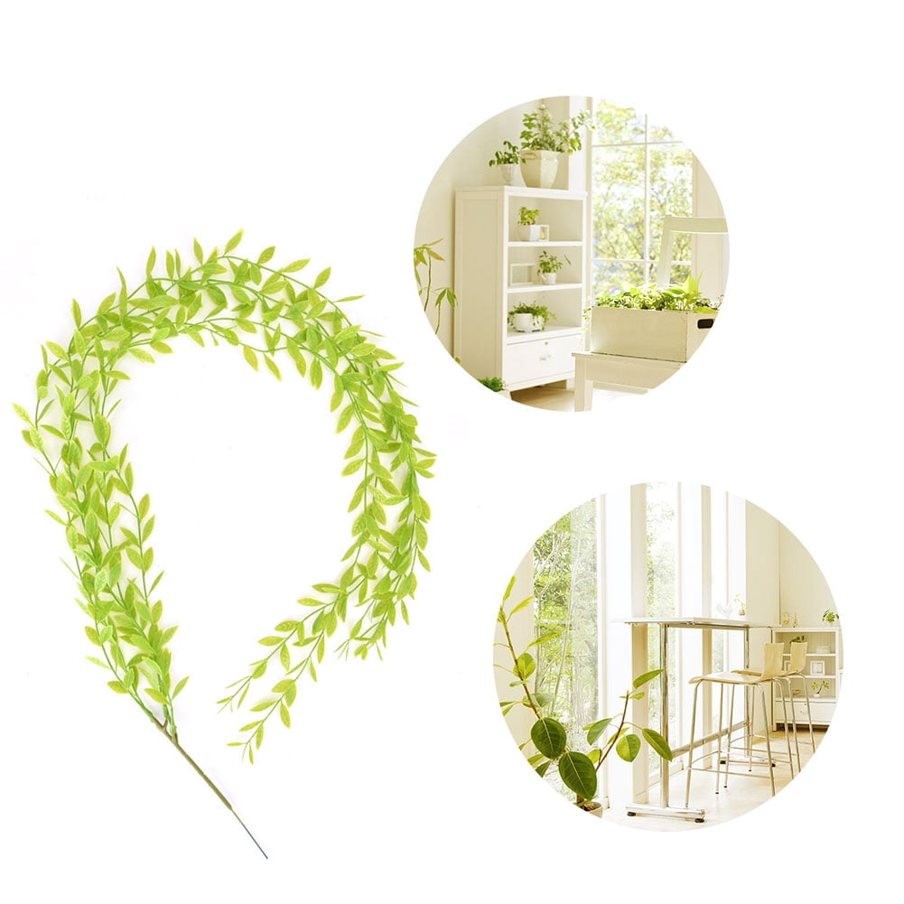 Plastic Weeping Willow Wall Hanging Artificial Leaves Plant Wedding ...