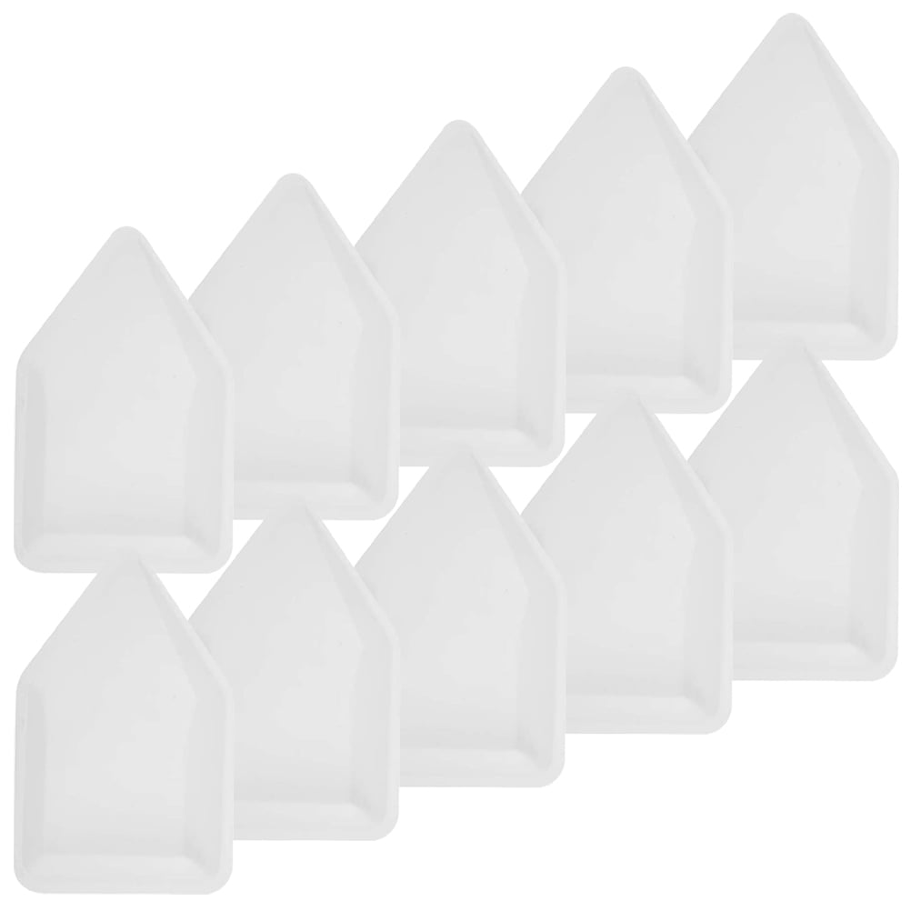 ifundom White Plastic Weighing Boats Set of 10 Smooth Stackable ...