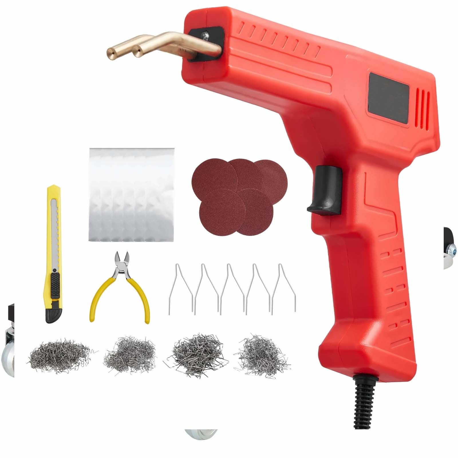Plastic Welder 100W, Hot Staple Gun Kit with 800 Staples - Auto Body ...