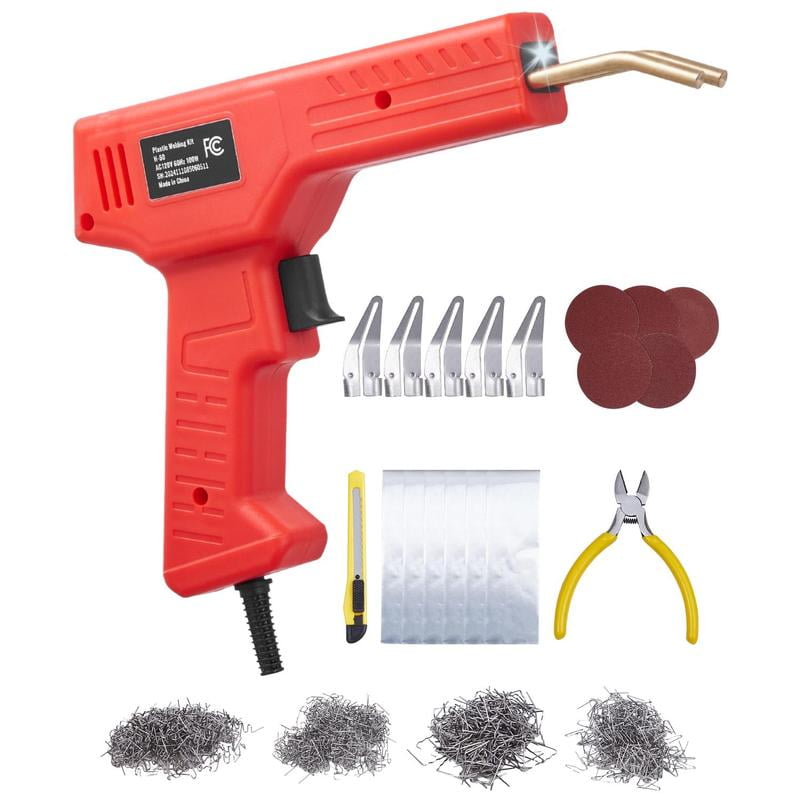 Plastic Welder, 100W Plastic Welding Gun with 800PCS Hot Staples ...