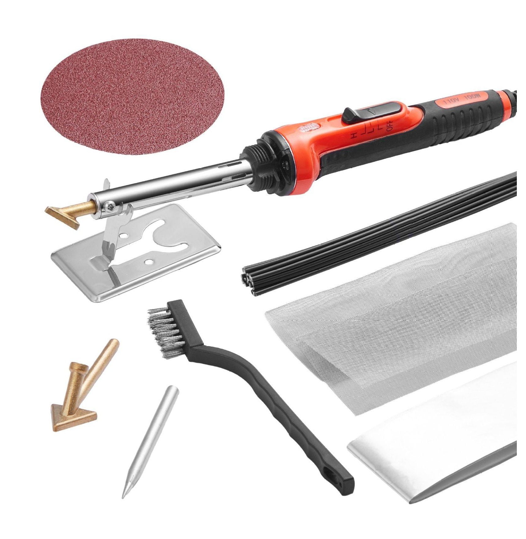 Plastic Welder Kit 60W/100W - 3 Tips & 20 Rods - Auto Repair, Kayak ...