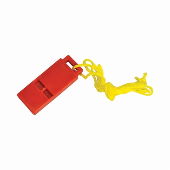 Plastic Whistle w/ Lanyard, Red, 1/Each - Walmart.com