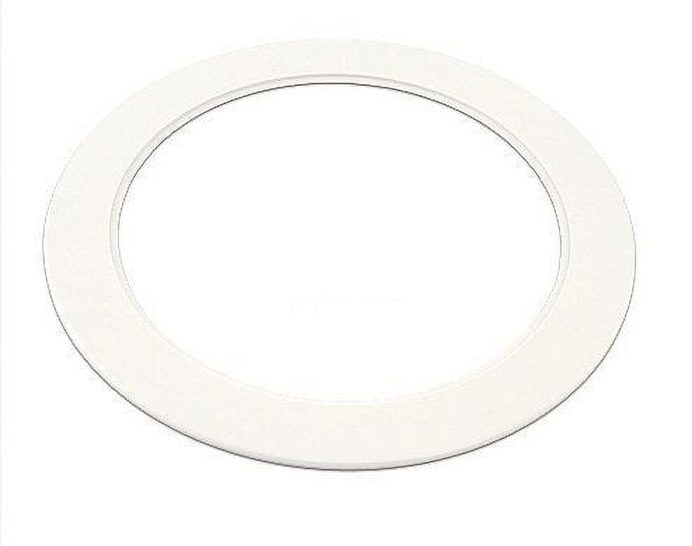 JSP Manufacturing 6" Plastic Light Trim Ring Recessed Can, White ...