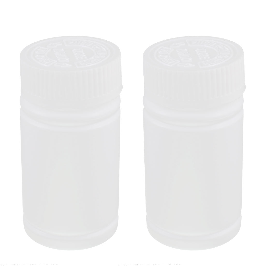 Plastic White Medicine Bottle Pill Box Organizer Chemical Reagent ...
