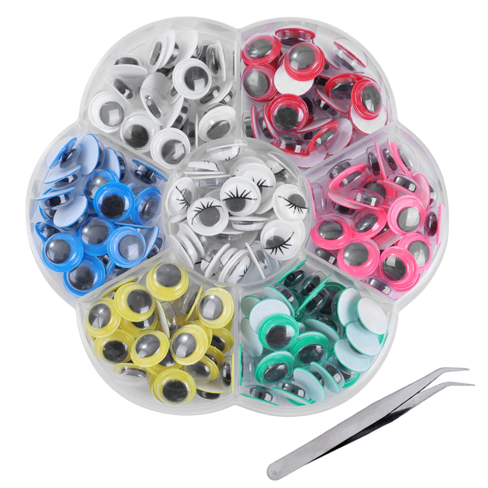 Plastic Wiggle Eyes Mini Self-Adhesive Googly Eyes for DIY Crafts ...
