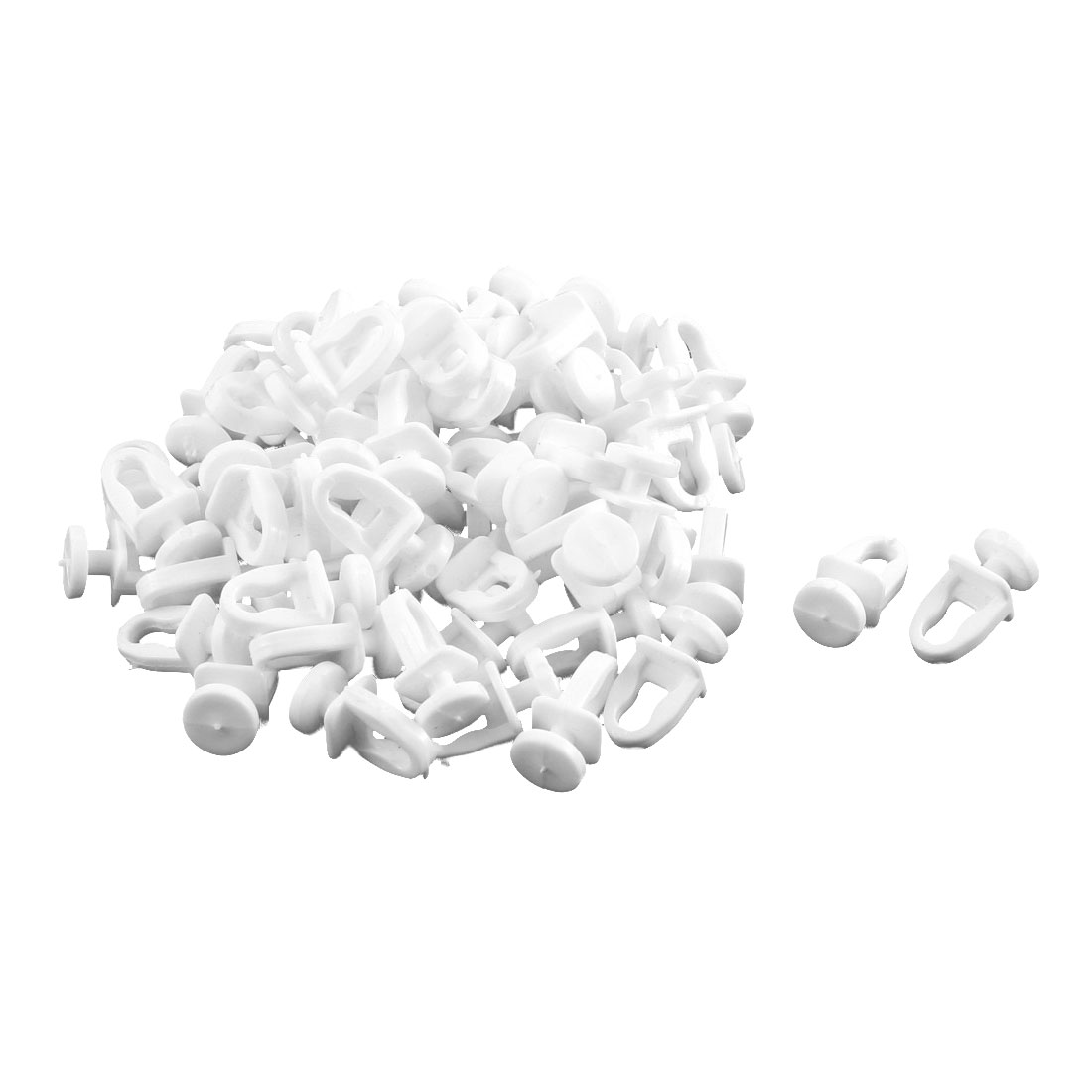 Plastic Window Curtain Track Rail Carrier Glide Rollers White 22mm ...