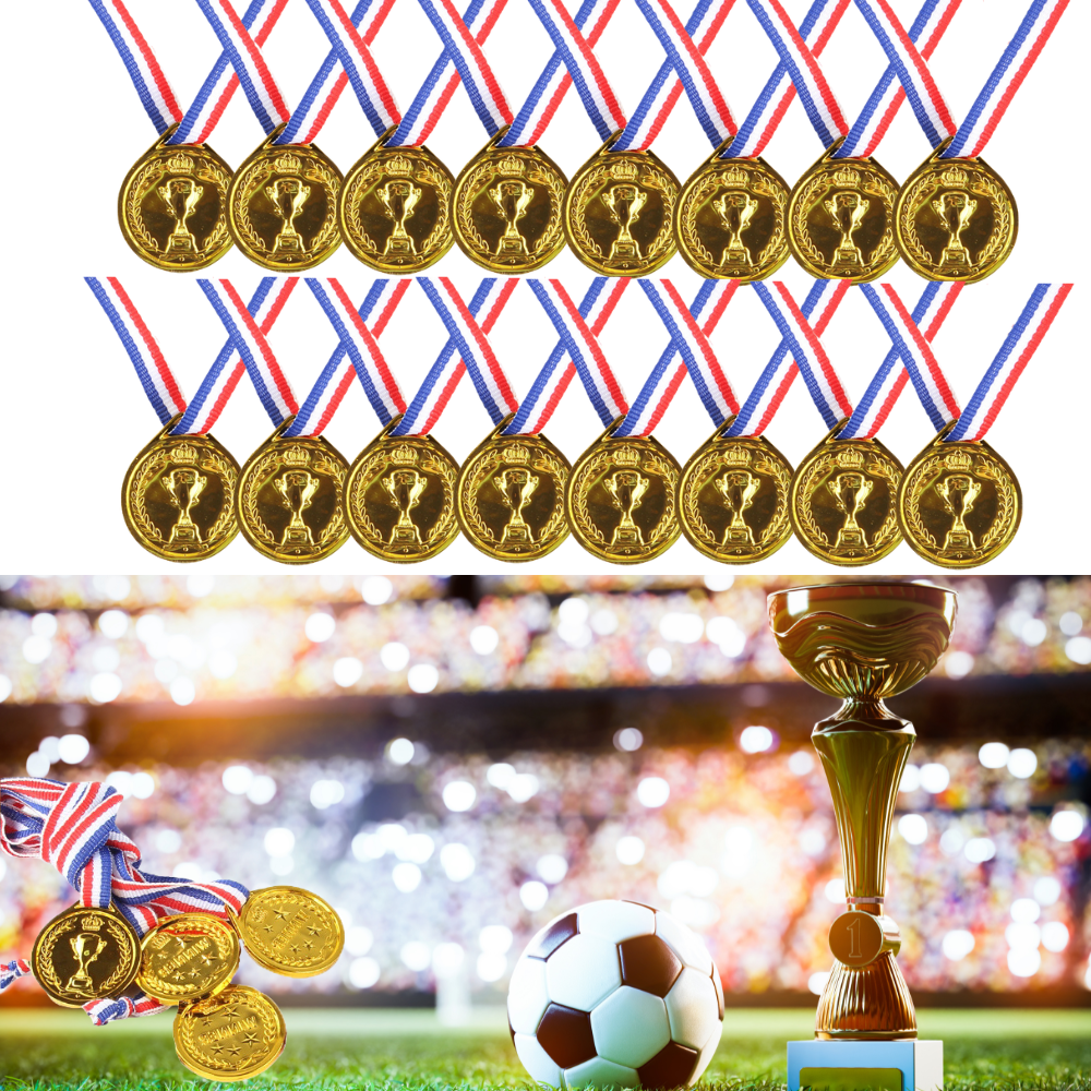 Plastic Winner Award Medals, 30pcs Kids Gold Winners Medals for Sports ...