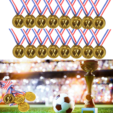 15pcs Gold Silver Bronze Metal Children's Sports Medals - Walmart.com