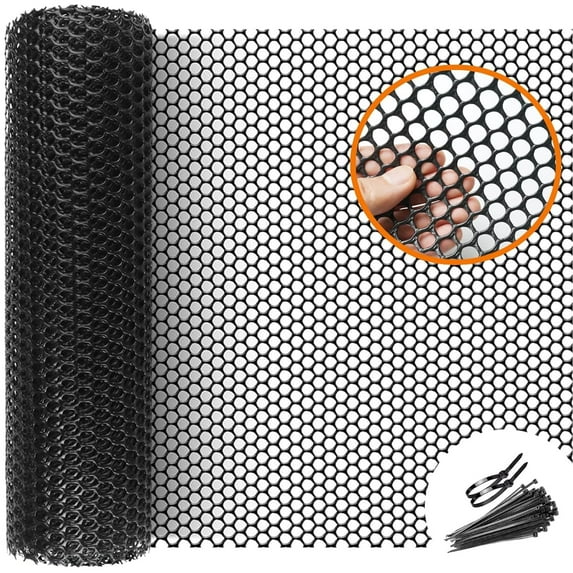 Plastic Wire Mesh Fence 15.7INx10FT Roll Versatile Gardening Netting W ...