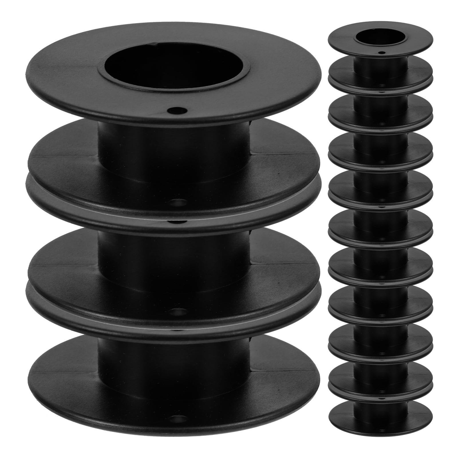 Plastic Wire Spool 12 Pcs Compact Thread Bobbins Replaceable Sewing ...