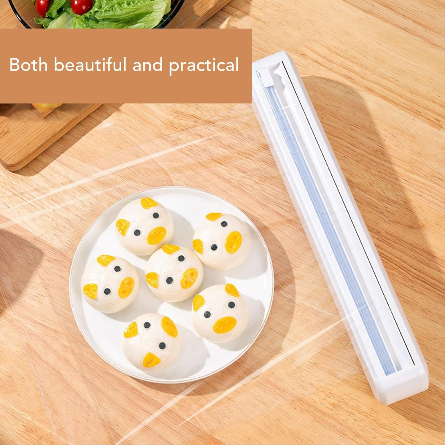 Plastic Wrap Cutter Preservative, Plastic Wrap Dispenser with Slide ...
