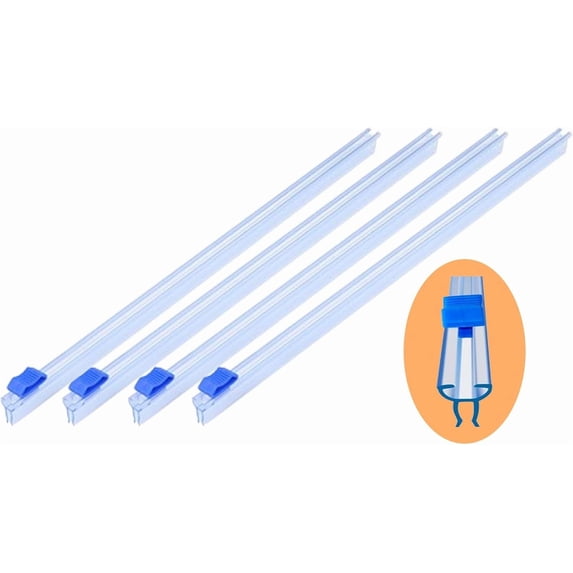 Plastic Wrap Cutter Slide Cutter - Reusable Snap-on Sliding Cutter Fit ...