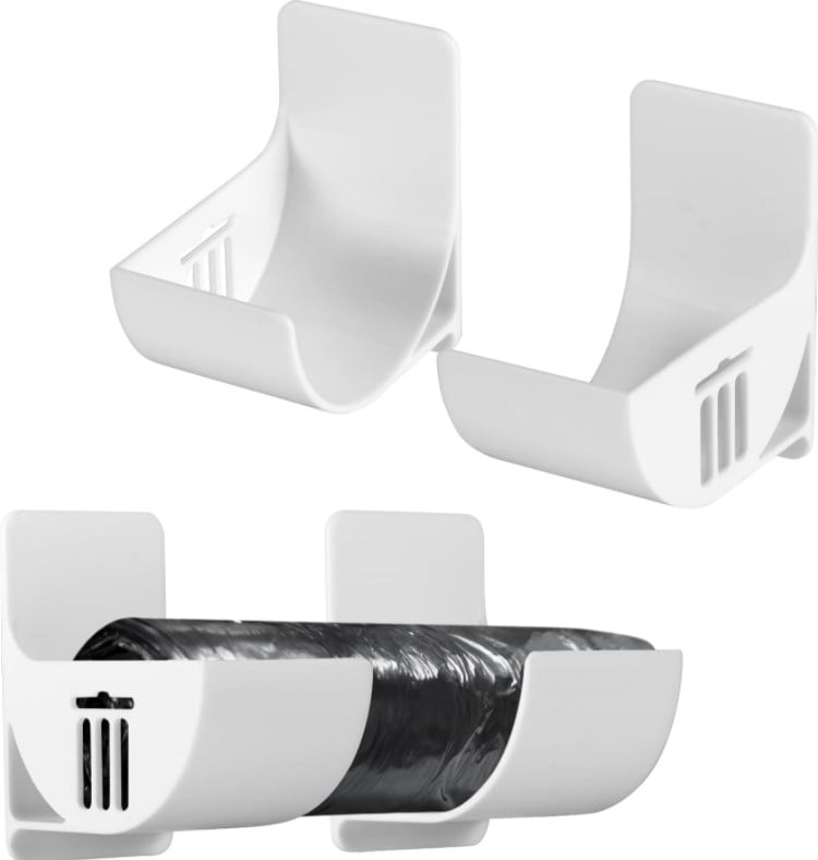 Plastic Wrap Garbage Bag Bracket,4 Pcs Storage Rack with No Punching ...