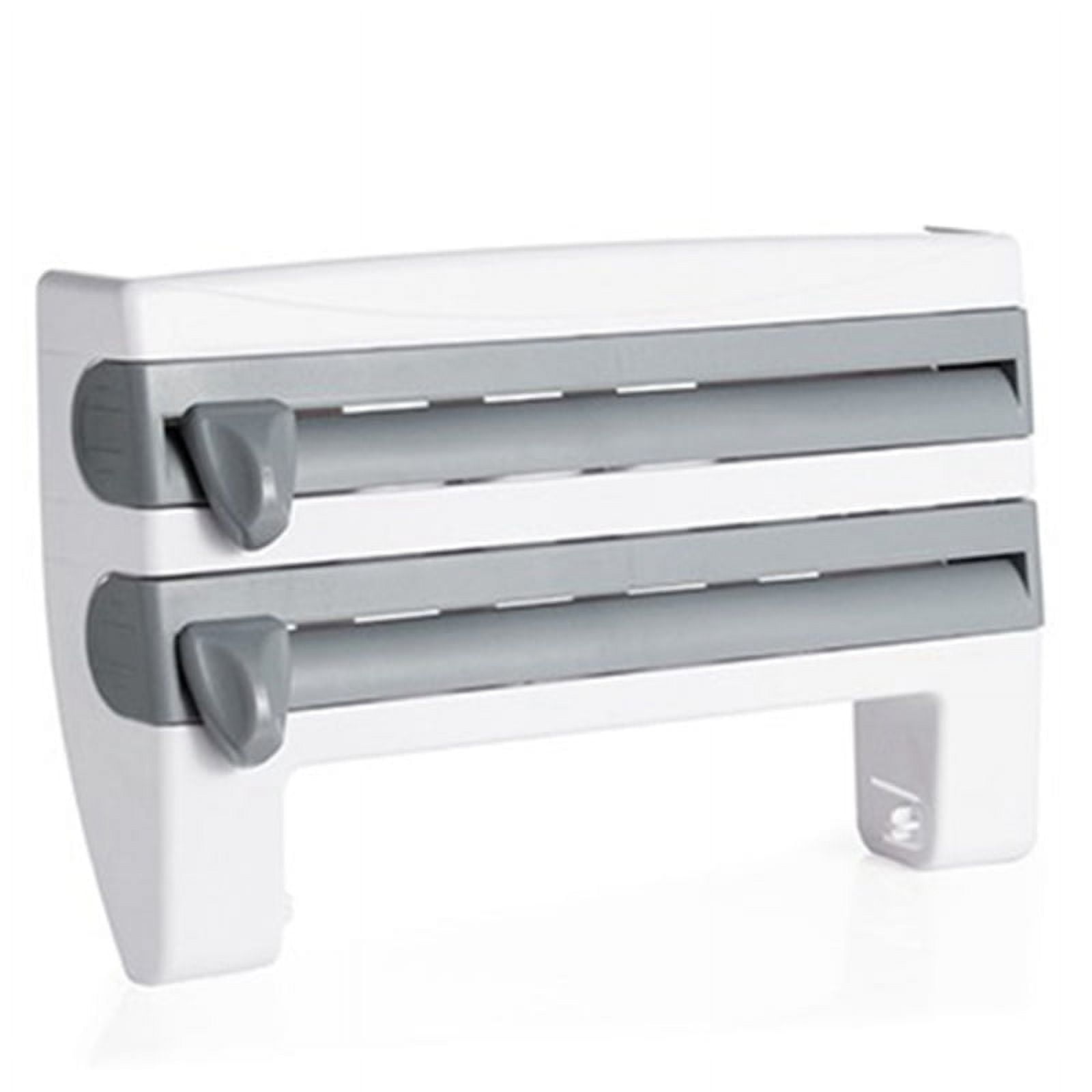 Plastic Wrap Paper Storage Rack Wall-Mounted Aluminum Foil Roll Rack ...