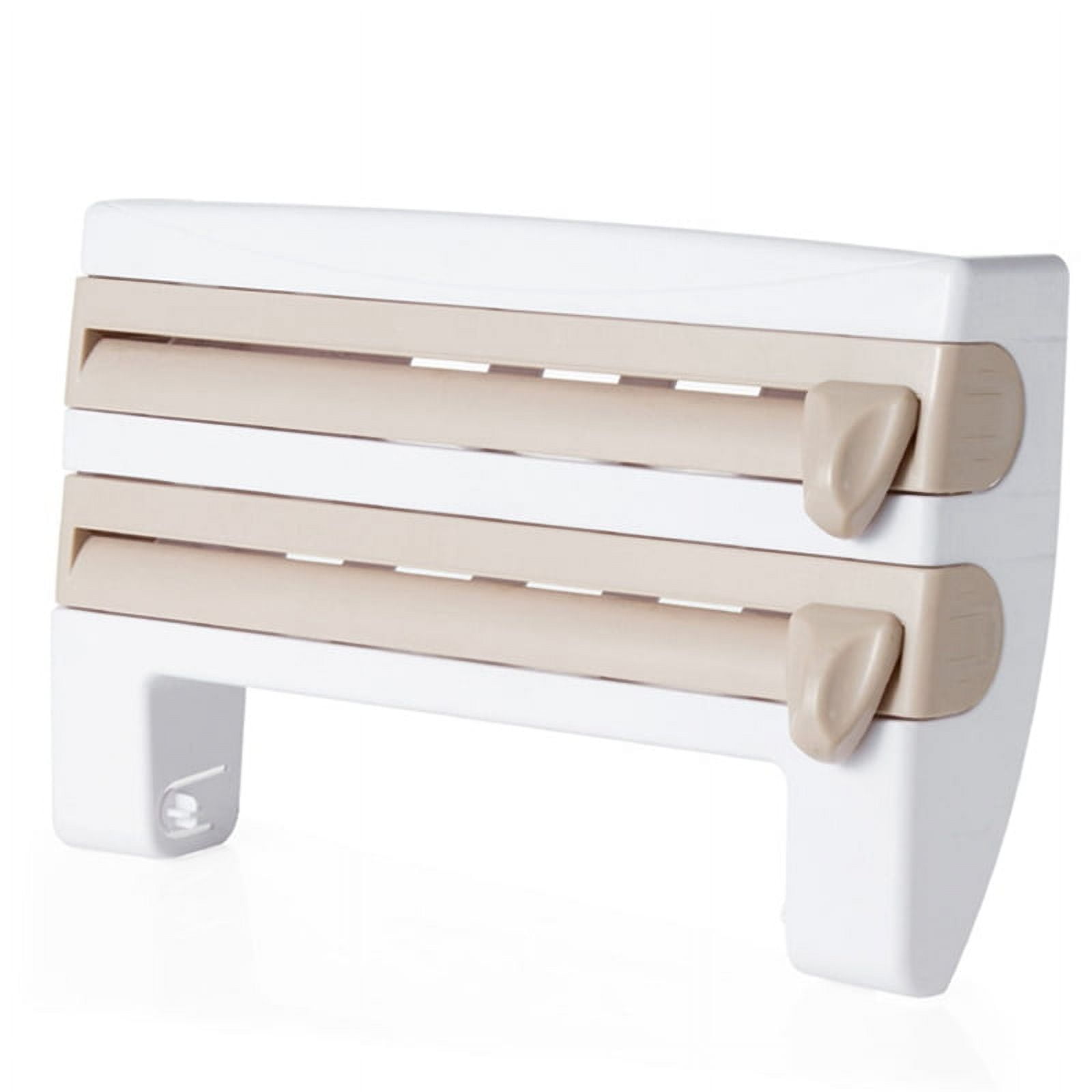 Plastic Wrap Paper Storage Rack Wall-Mounted Aluminum Foil Roll Rack ...