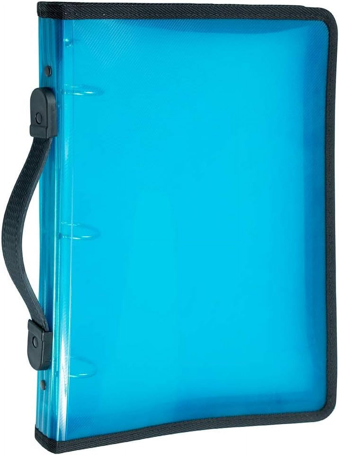 Plastic Zipper 1 Inch Binder - Blue 3 Ring Binder - Sold Individually ...