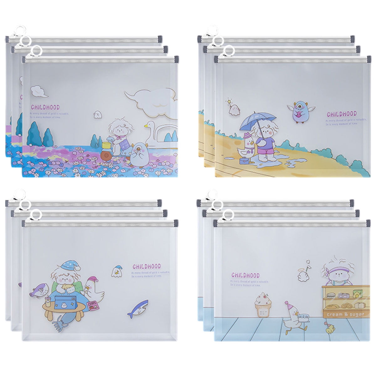 Plastic envelope, super thick plastic folder, with expansion folding ...