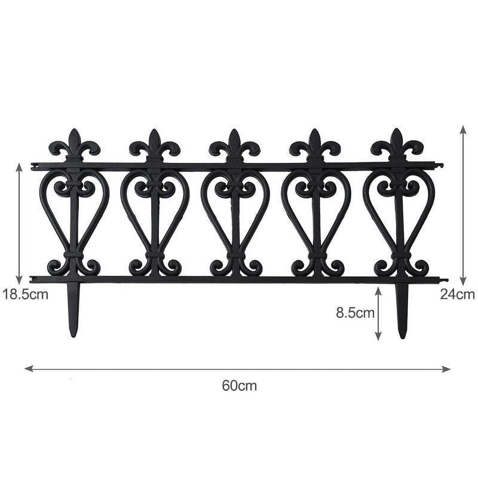 Plastic ground insertion fence pastoral fence green garden small fence ...