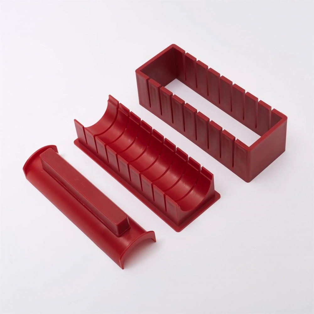 Plastic kimbap sushi roll mold set round square heart shape sushi ...