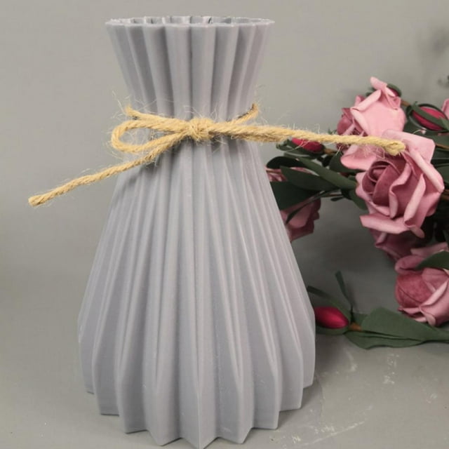 4x6.7in Paper Folding Shape Plastic Vases with Rope Unbreakable ...