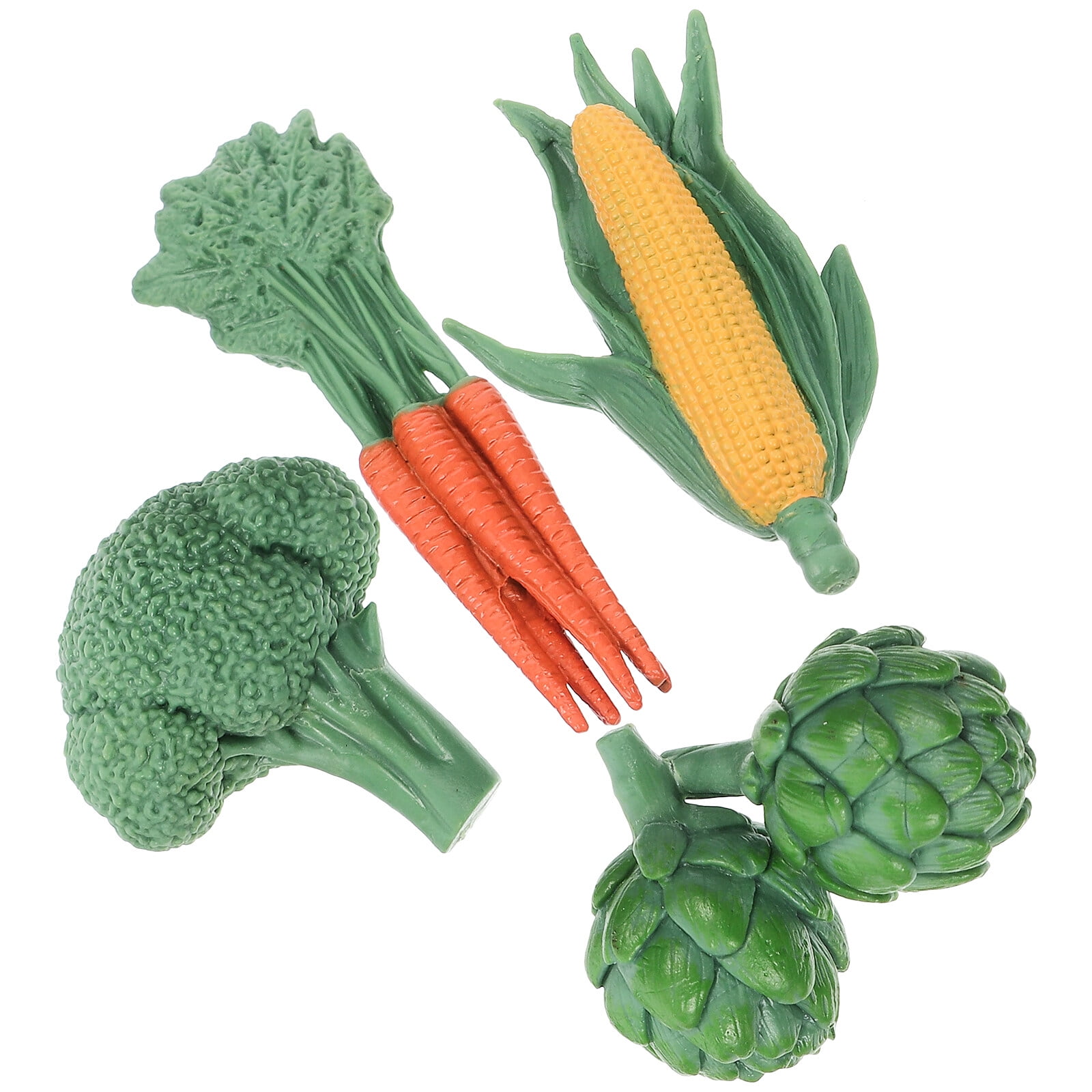 Plastic vegetable 4pcs Fake Vegetable Decorations Artificial Vegetable ...
