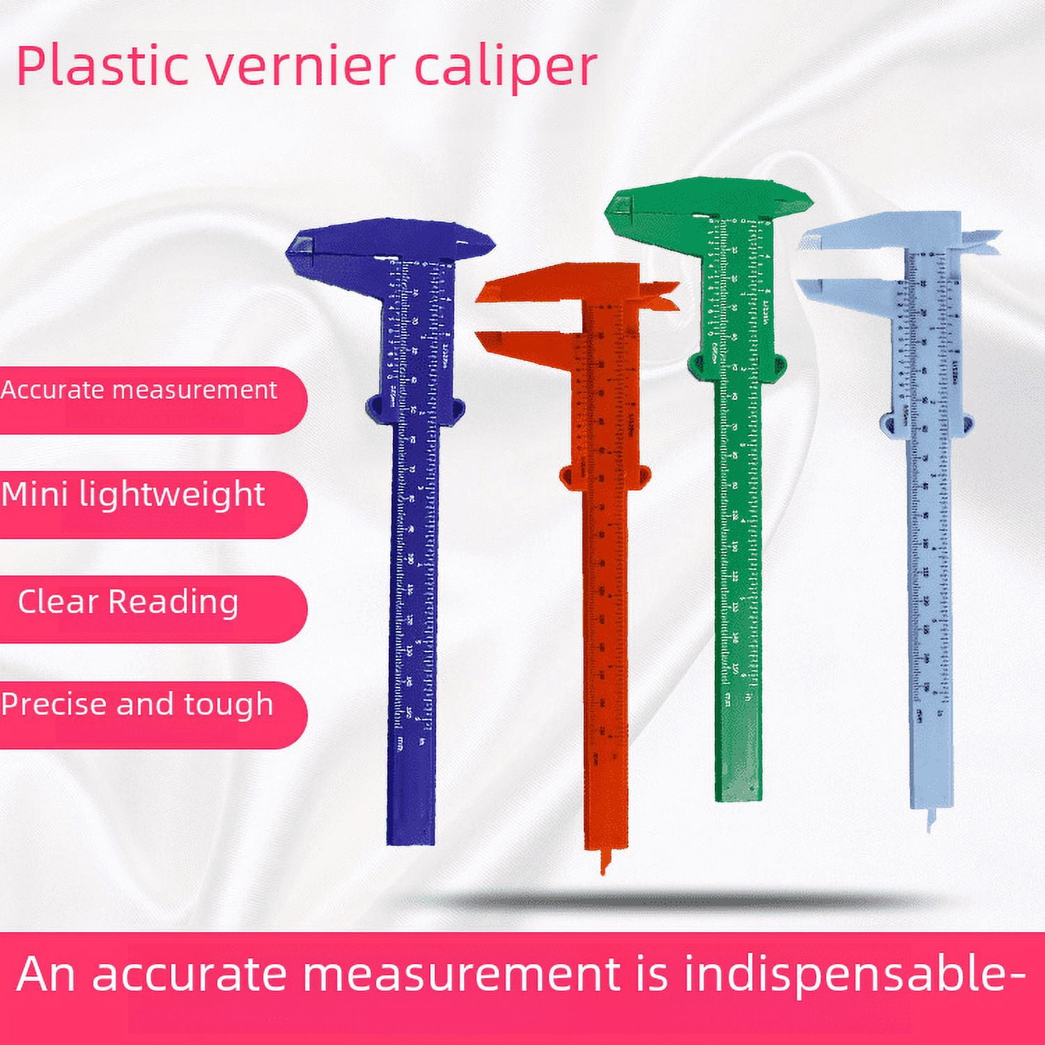 Plastic vernier caliper tattoo measuring eyebrow ruler thrush ruler ...