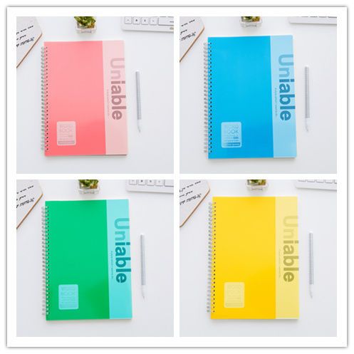 Plastic waterproof surface notebook coil book small fresh notepad A4 ...