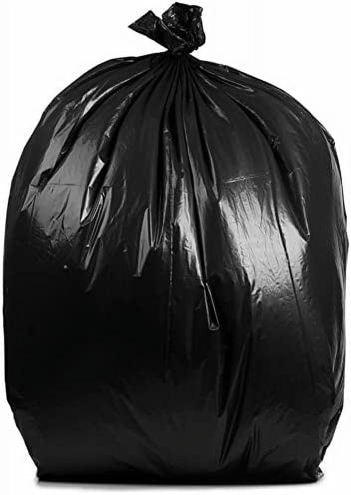 PlasticMill Heavy Duty Trash Bags - Black Garbage Bags - Plastic Trash ...