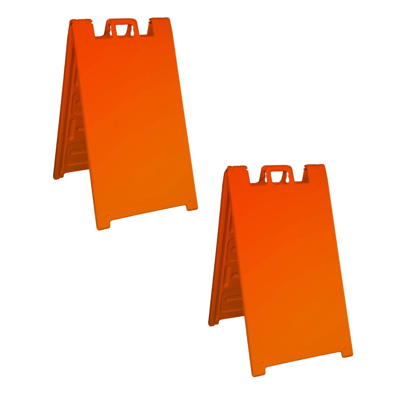 Plasticade 130-O Signicade A Frame Plain Portable Folding Sign, Orange ...
