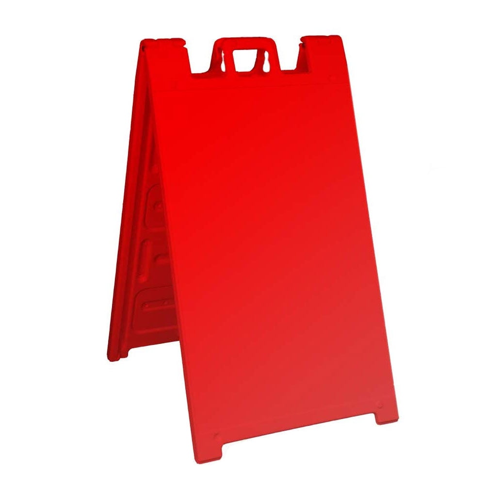 Plasticade 130-R Signicade A Frame Plain Portable Folding Sidewalk Sign ...