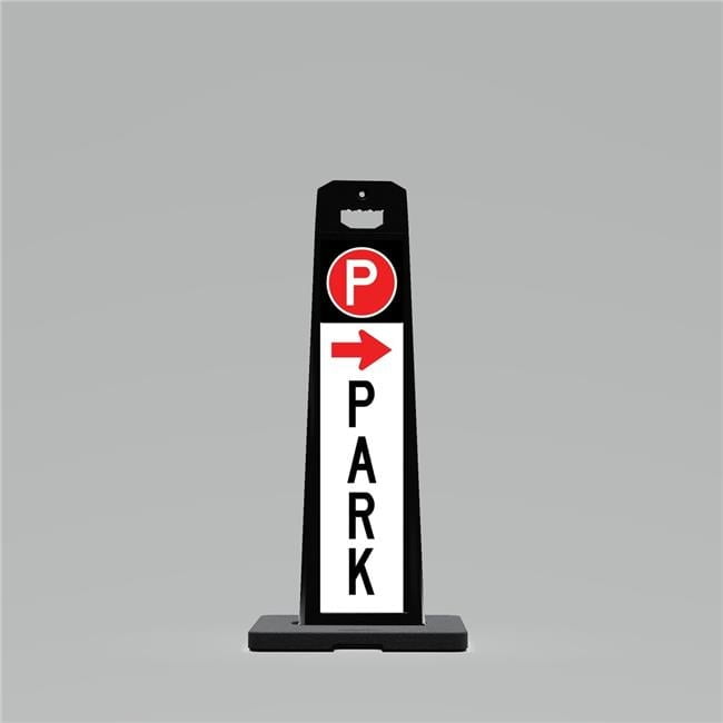 Plasticade by UVP UV4120-BK-PRK4 Outdoor Standing Panel sign with 20lbs ...