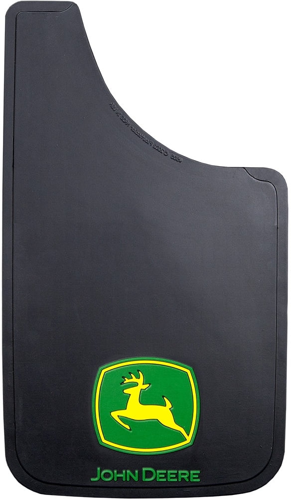 Plasticolor EZ Fit Black Mud Flaps, John Deere Logo, PVC with ...