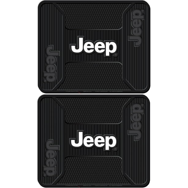 Plasticolor 001222R01 Jeep Elite Black Utility Mat 14 x 16.25 - 2 Mats ...