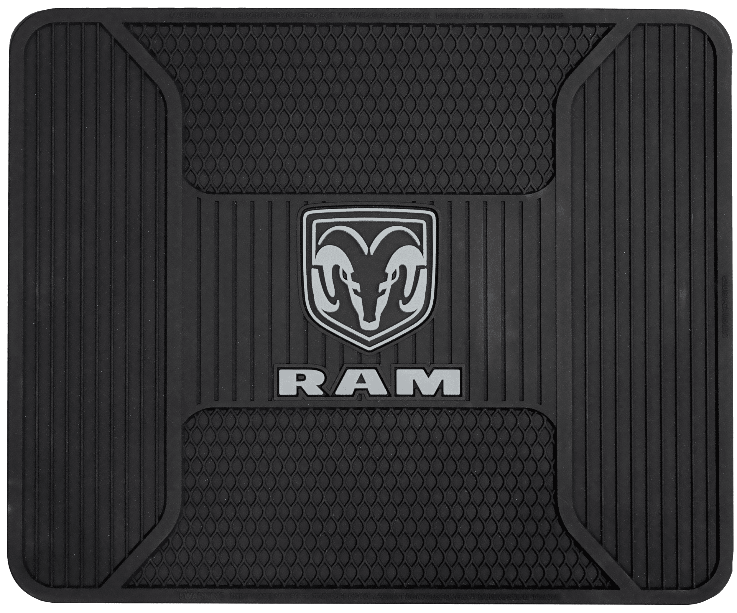 Plasticolor 001262R25 Dodge Ram Elite Utility Mat - Gray Logo - Walmart.com