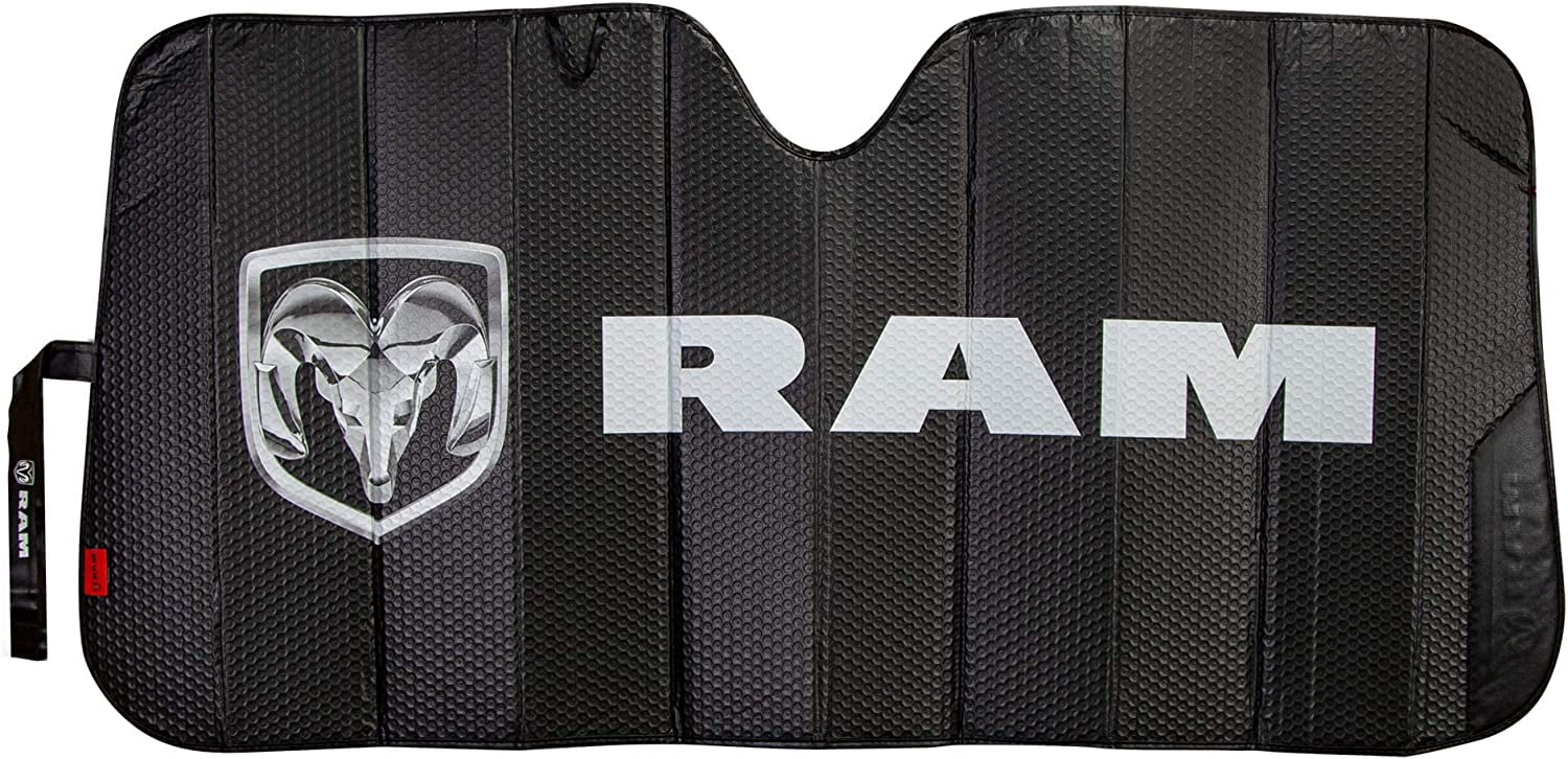 Plasticolor 003860R01 RAM Logo Black Matte Finish Front Windshield ...