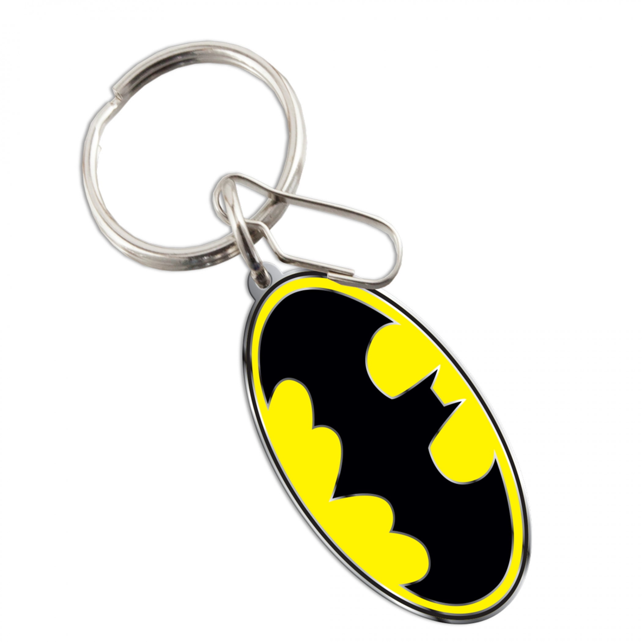 Plasticolor Batman Enamel Automotive Key Chain, Black & Yellow, 1 Piece ...