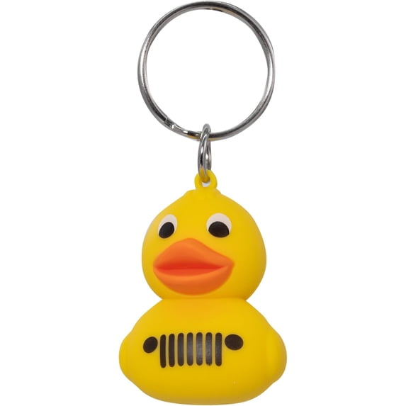 Plasticolor Jeep Rubber Duck Key Chain with Grill PVC 1.5" x 2 ...